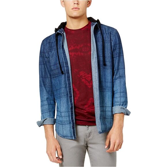 American Rag | Shirts | American Rag Mens Distressed Sketchplaid Button ...